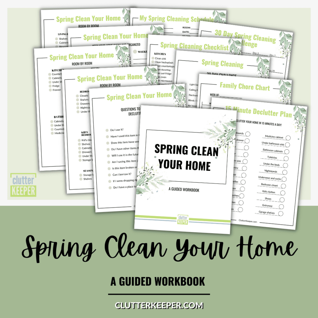 Spring Clean Your Home Guided Workbook