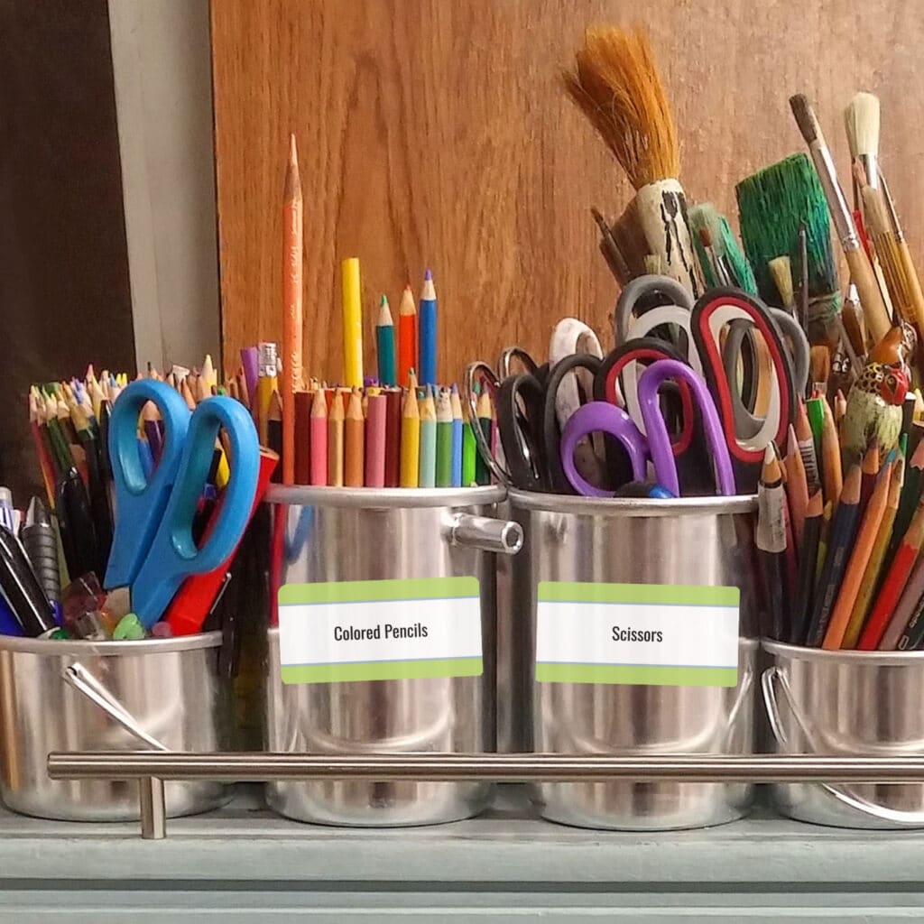 Craft Room Organization Labels By Clutter Keeper