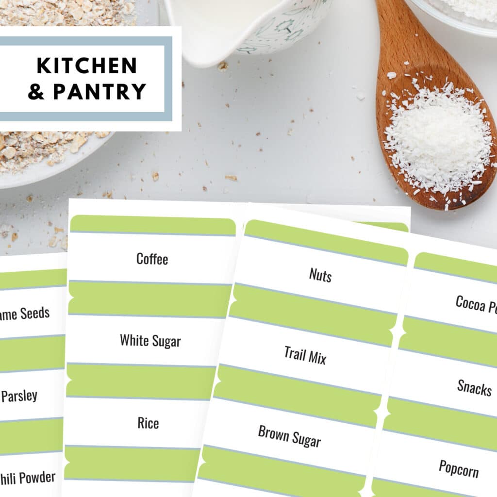 Home Organization Labels - The Rectangle Collection By Clutter Keeper