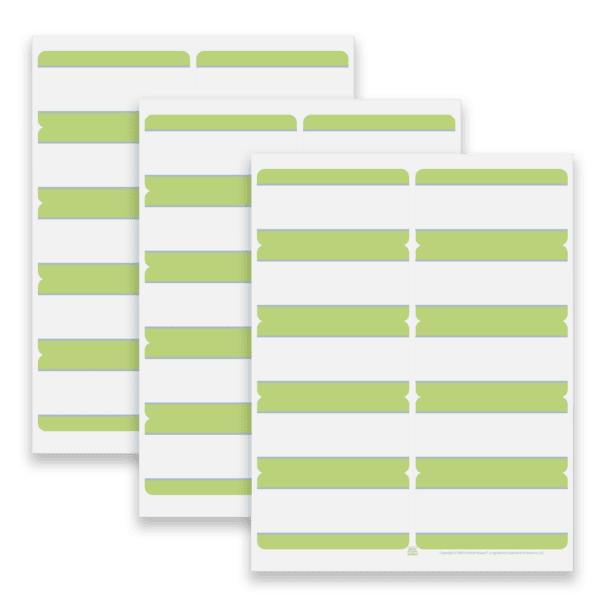 Rectangle - Blank Fillable Labels for Avery 8163 By Clutter Keeper