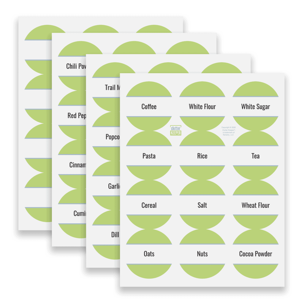 Circle - Pantry Labels for Avery 5294 By Clutter Keeper