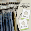 Closet Divider Hang Tags By Clutter Keeper