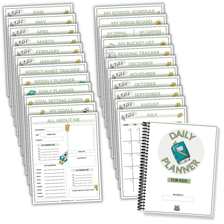 Daily Planner for Kids By Clutter Keeper